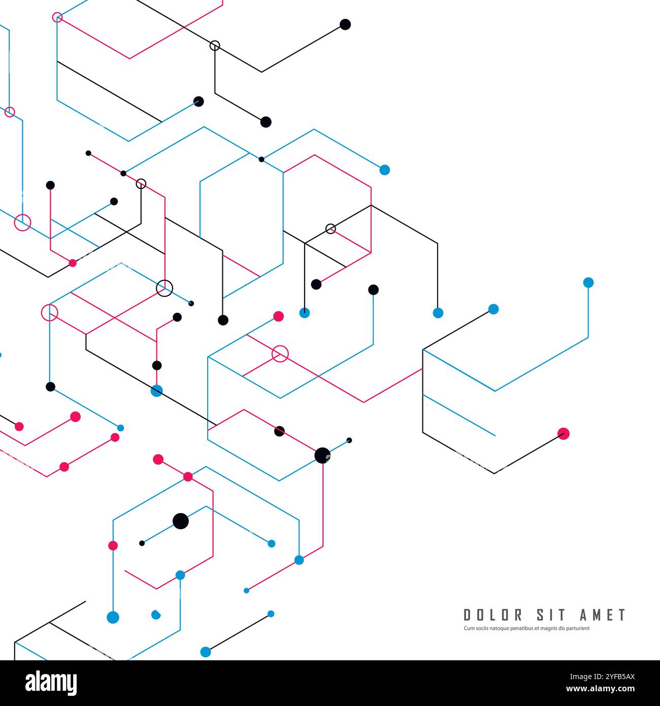 Template for medical design. Abstract science connect hexagons Stock ...