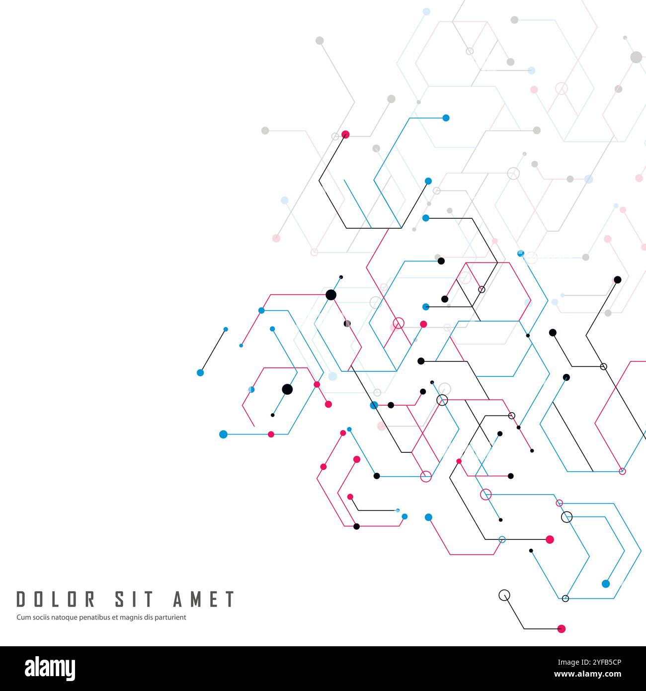 Template for medical design. Abstract science connect hexagons Stock ...