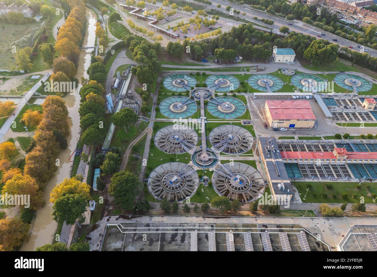 Canal and plant layout hi-res stock photography and images - Alamy