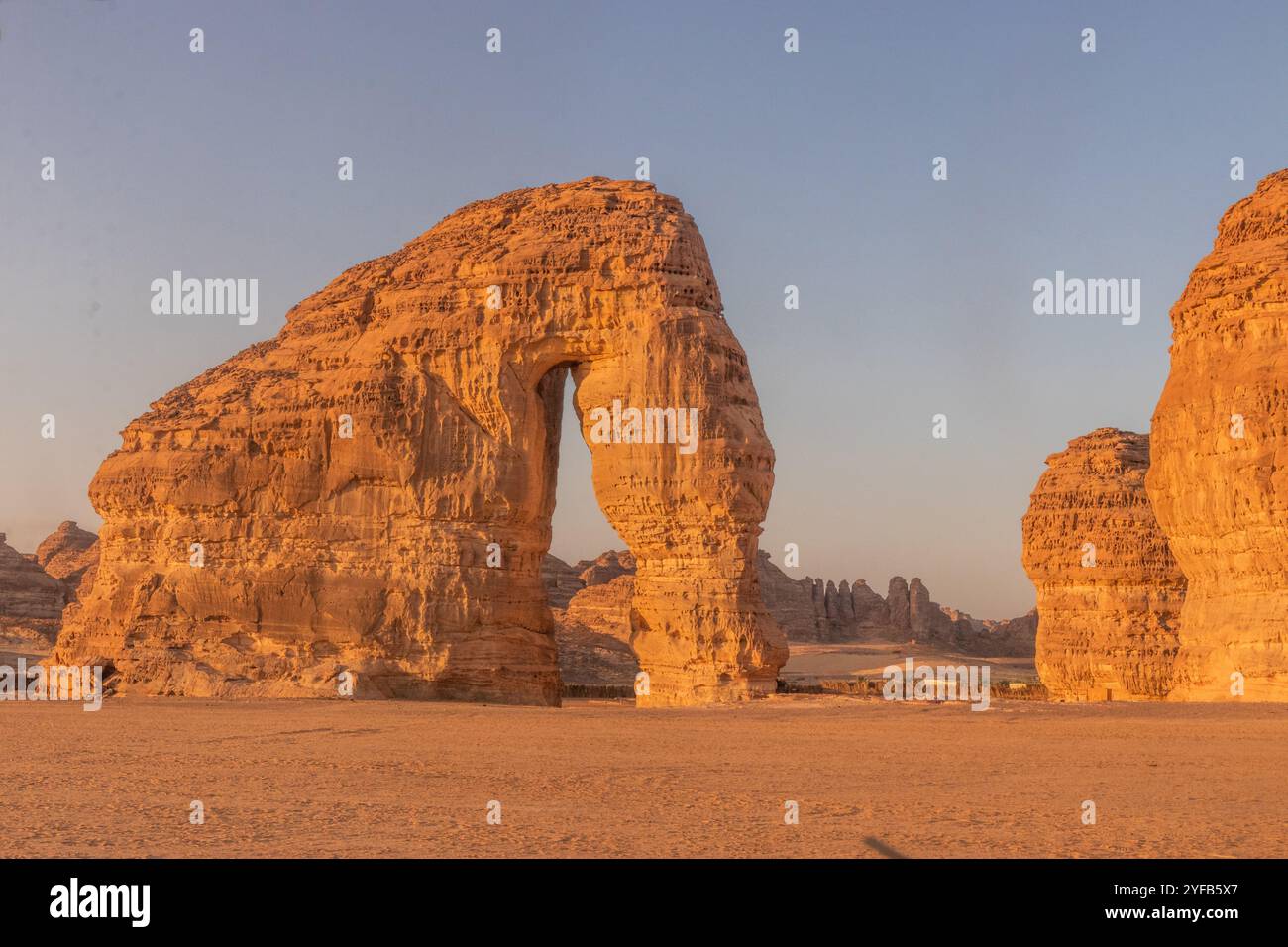 Jabal Al-Fil (Elephant Rock) rock formation near Al Ula, Saudi Arabia ...