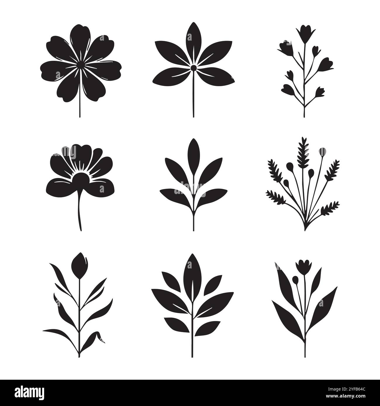 Wildflower iris flower in Stock Vector Images - Alamy