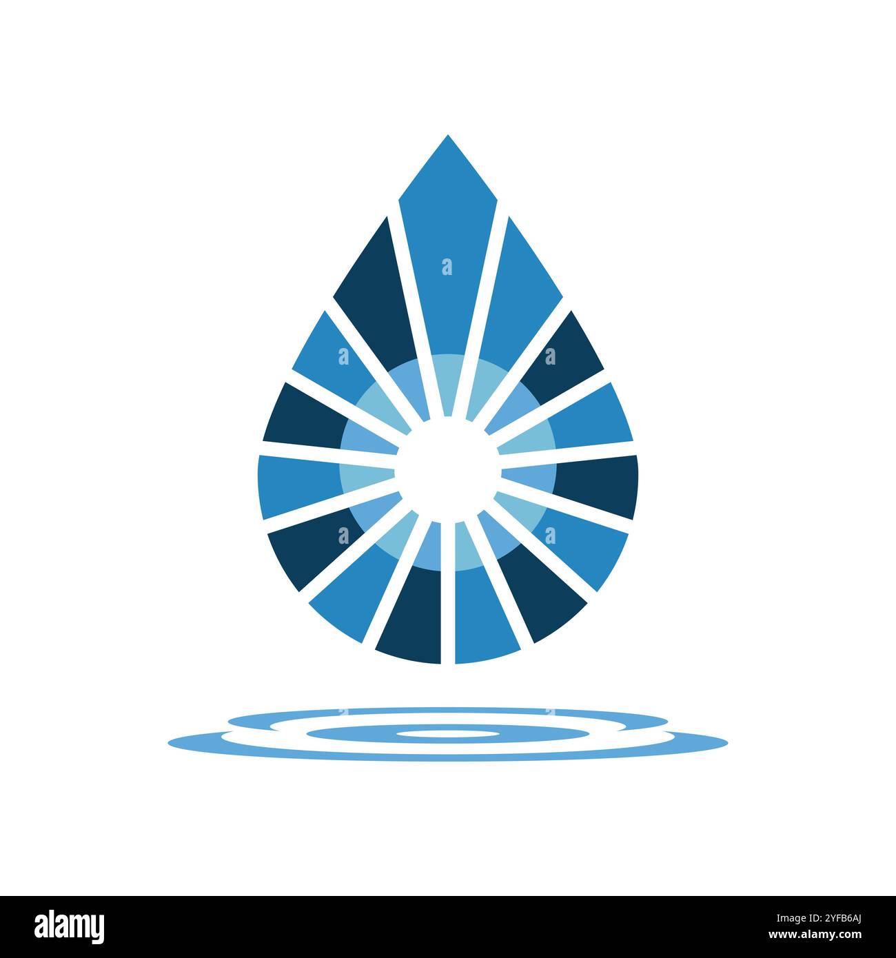 Raindrop logo template hi-res stock photography and images - Alamy