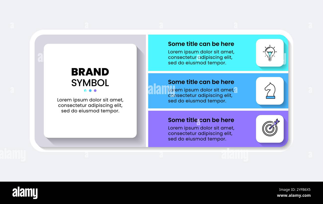 Infographic template with icons and 3 options or steps. Can be used for ...
