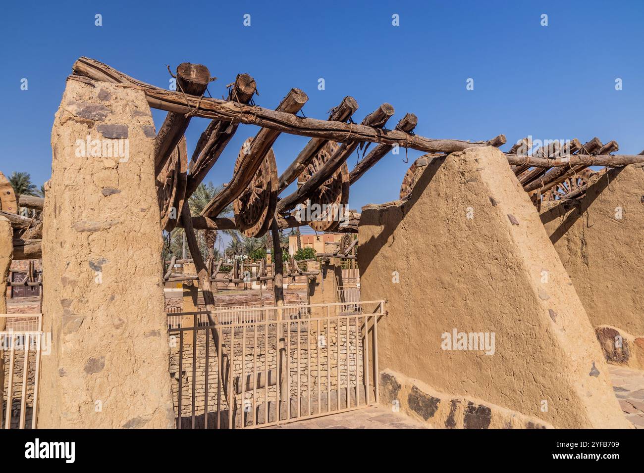 Bir Haddaj, one of the largest and oldest wells in the Arabian ...