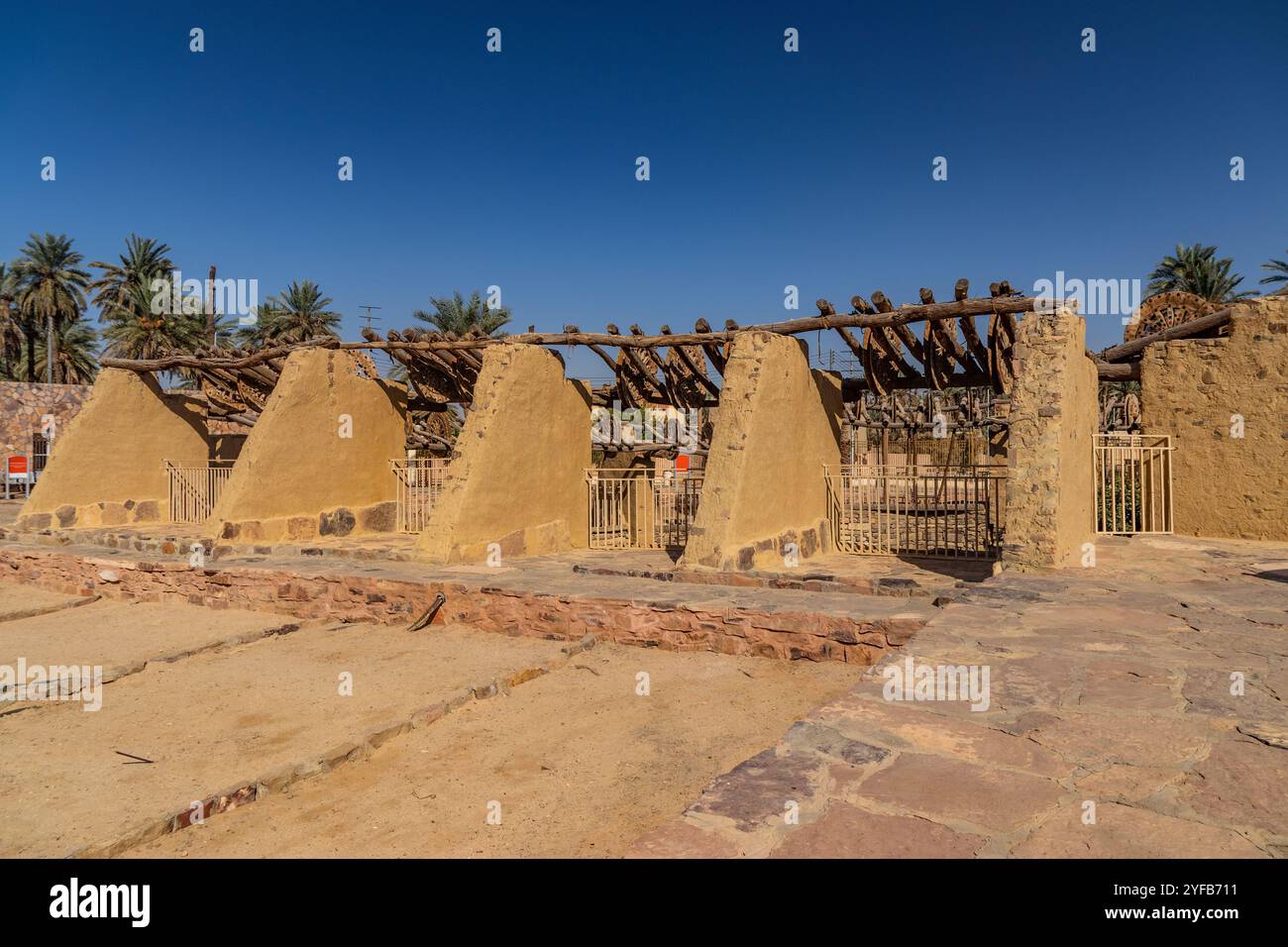 Bir Haddaj, one of the largest and oldest wells in the Arabian ...