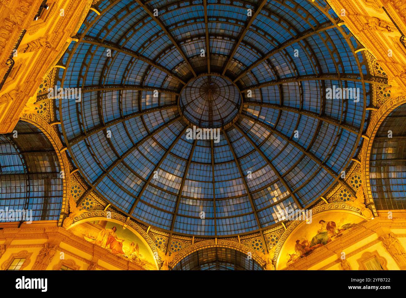Milan, Italy - September, 2024: Interior of the Gallery of Victor ...