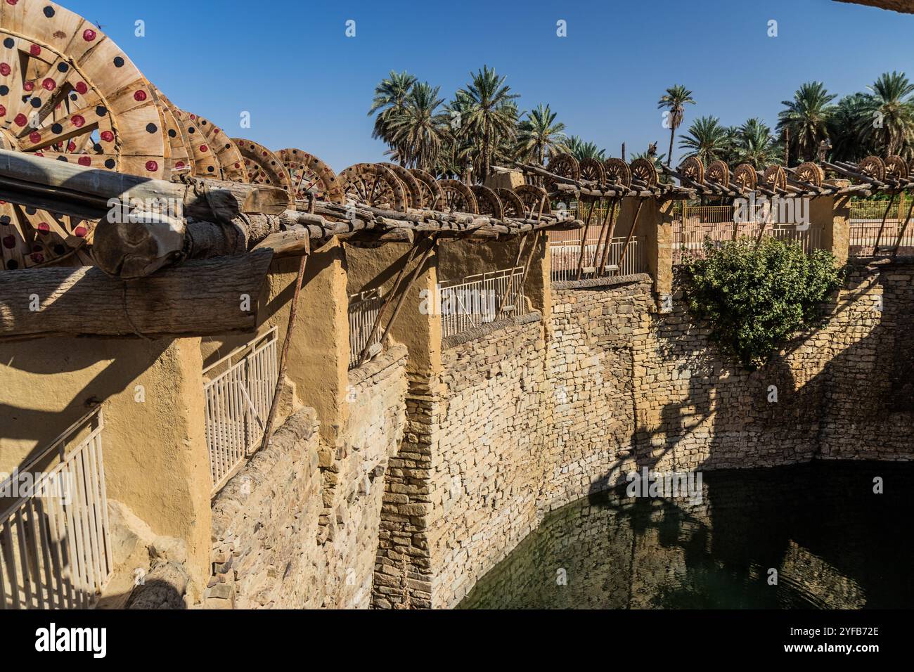 Bir Haddaj, one of the largest and oldest wells in the Arabian ...