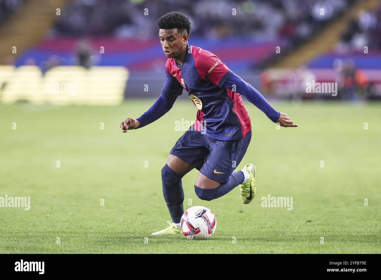 Alejandro Balde of FC Barcelona during the Spanish championship La Liga ...