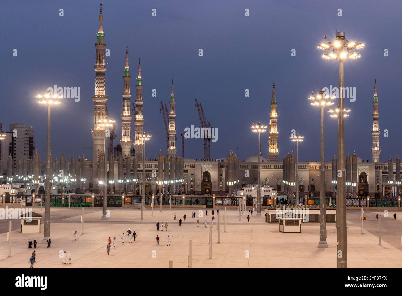 Prophet's mosque in Medina, Saudi Arabia Stock Photo - Alamy