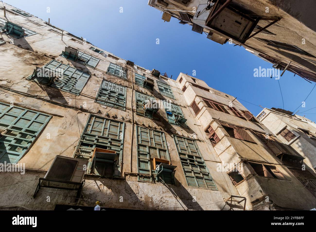 Traditional houses in Al Balad, historic center of Jeddah, Saudi Arabia ...
