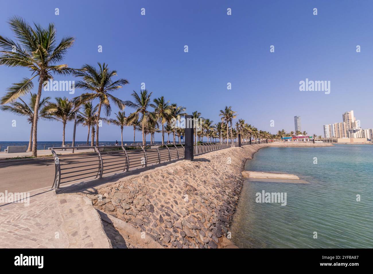View of corniche promenade in Jeddah, Saudi Arabia Stock Photo - Alamy