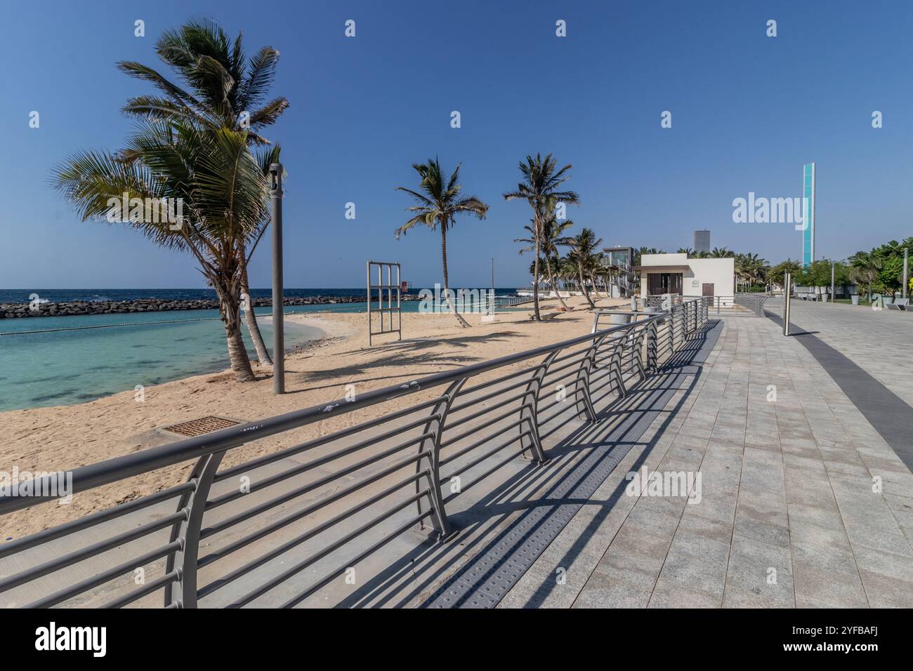 View of corniche promenade in Jeddah, Saudi Arabia Stock Photo - Alamy
