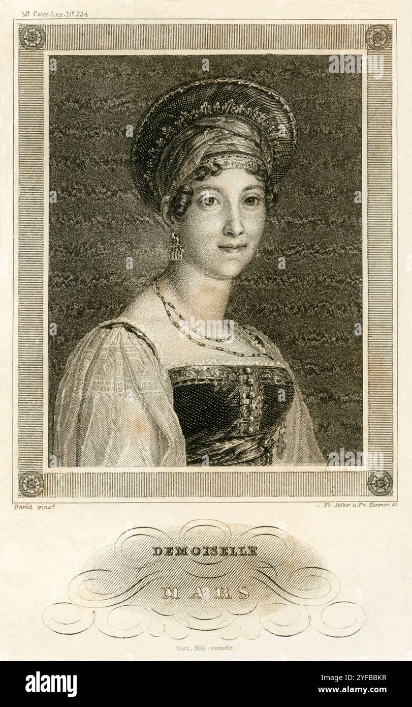 Europa, Frankreich, Paris, Mademoiselle Mars ( Anne Francoise Hippolyte ...