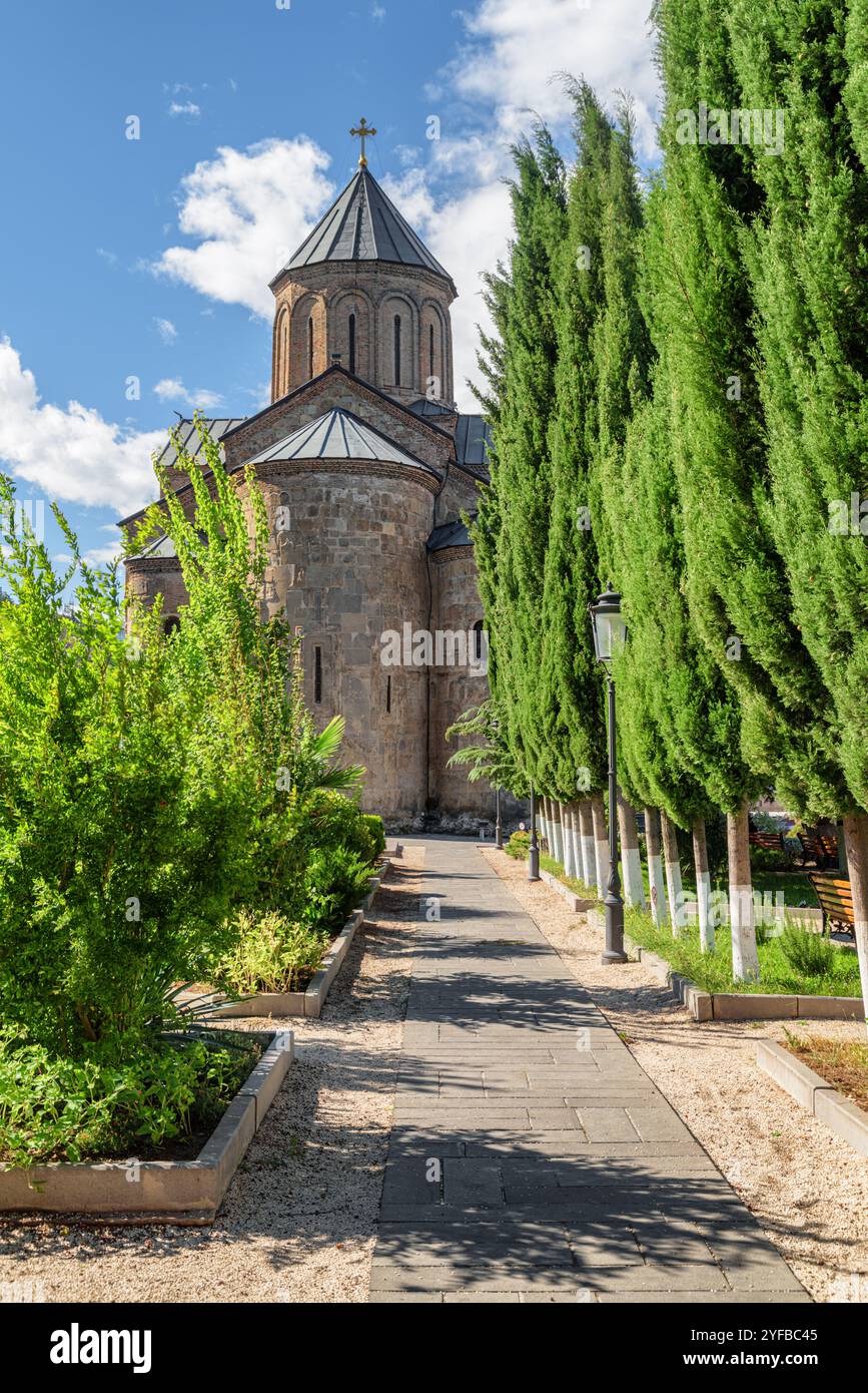 The Virgin Mary Assumption Church of Metekhi in Tbilisi, Georgia Stock ...