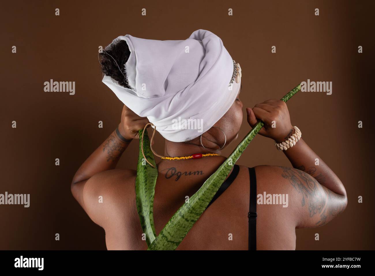 Salvador, Bahia, Brazil - October 21, 2024: Woman in traditional ...
