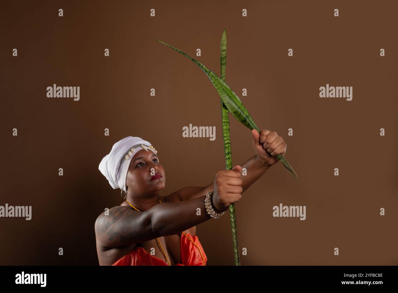 Salvador, Bahia, Brazil - October 21, 2024: Woman in traditional ...