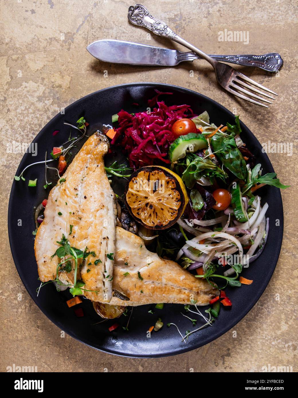 Traditional Turkish food styled with the ingredients that make up the ...