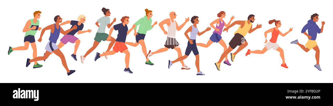 Sprinters athletes Stock Vector Images - Alamy