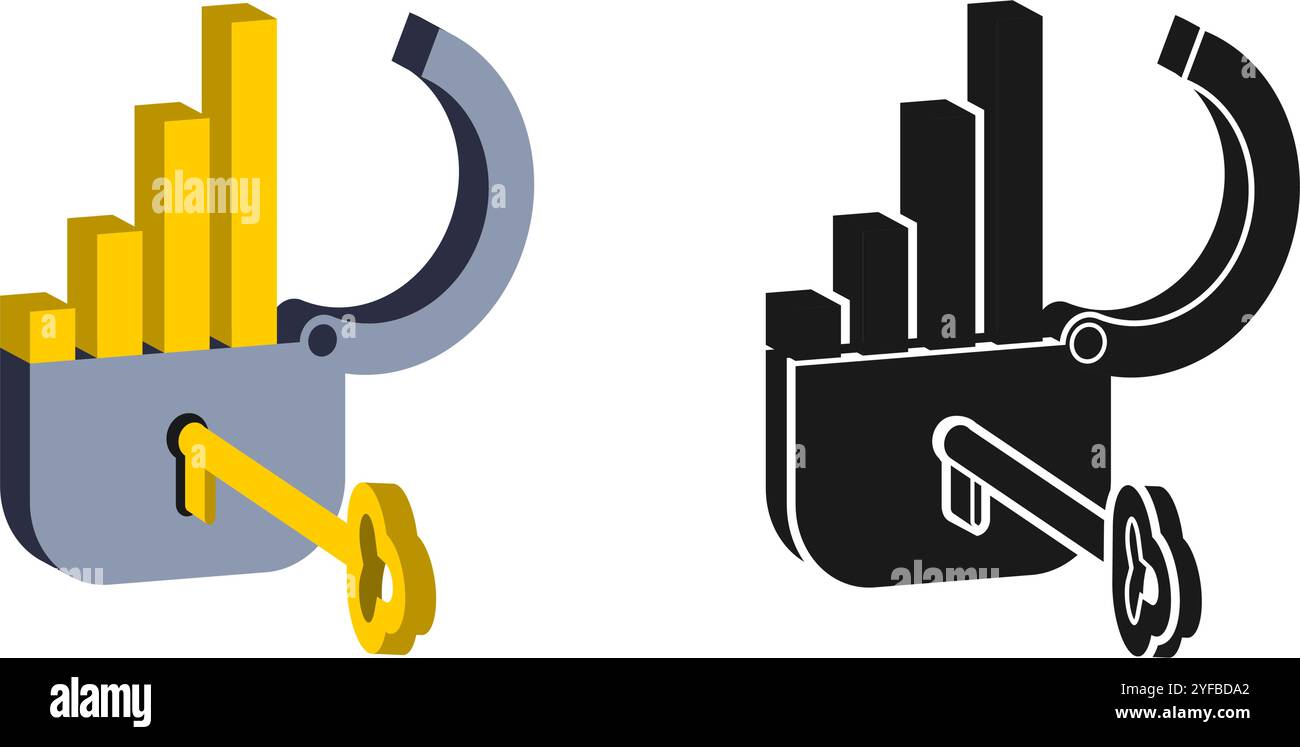 White padlock icon appears in hi-res stock photography and images - Alamy