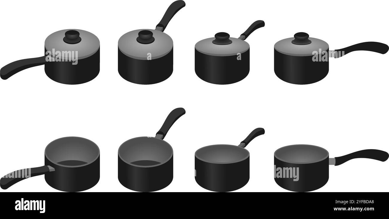 Boiling saucepan lid Stock Vector Images - Alamy