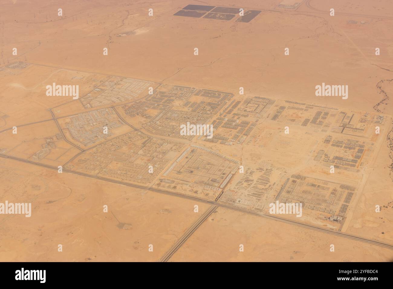 Aerial view of Riyadh suburbs, Saudi Arabia Stock Photo - Alamy