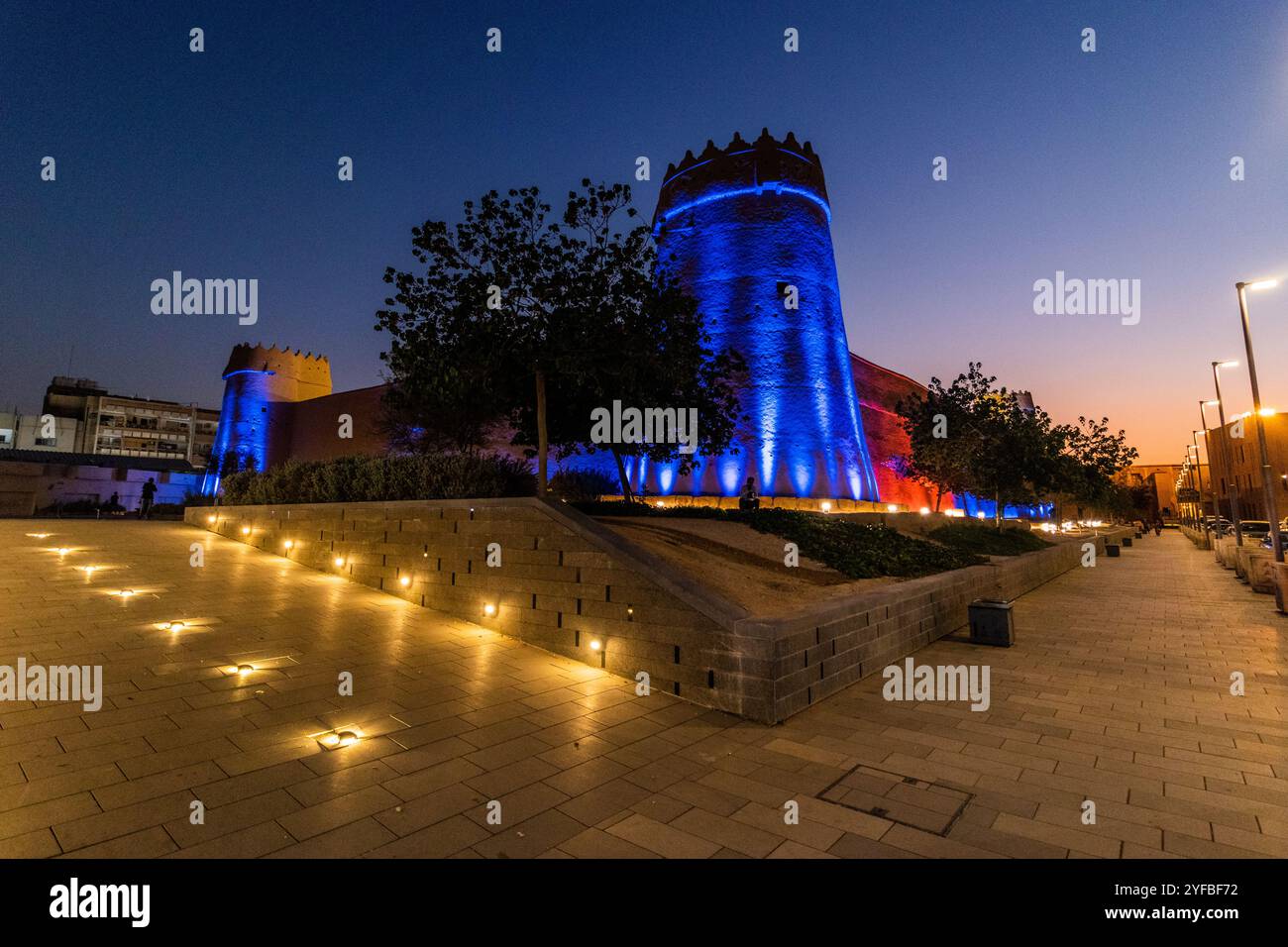 Evening view of Masmak Fort in Riyadh, Saudi Arabia Stock Photo - Alamy