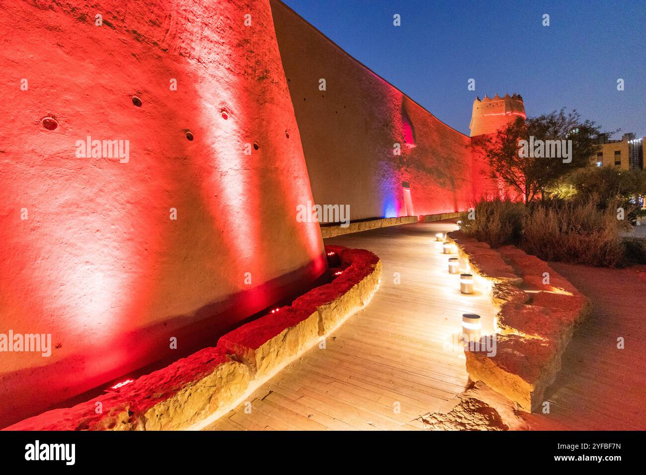 Evening view of Masmak Fort in Riyadh, Saudi Arabia Stock Photo - Alamy
