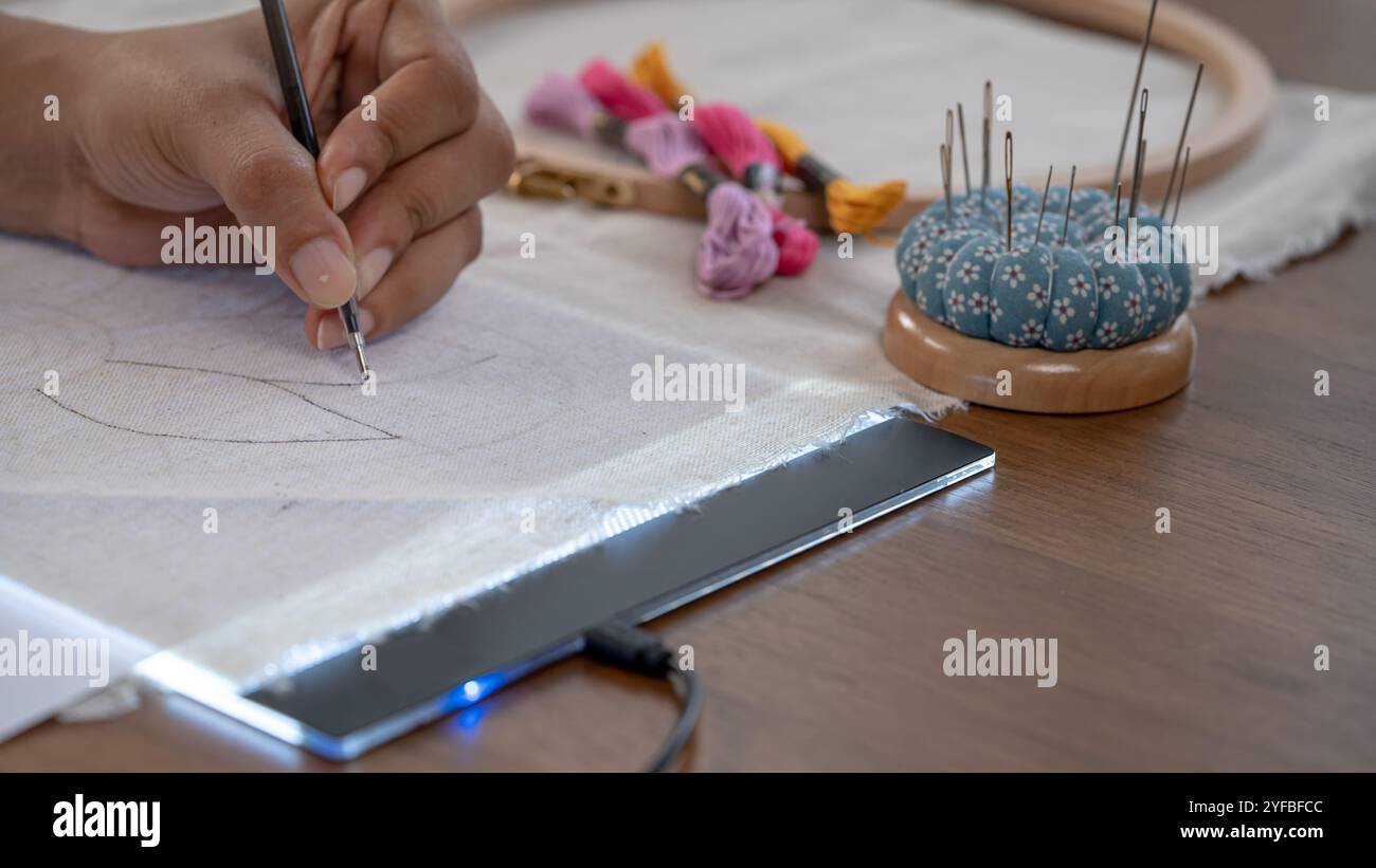 Creative Setup: Tracing Embroidery Patterns with Modern and Traditional ...