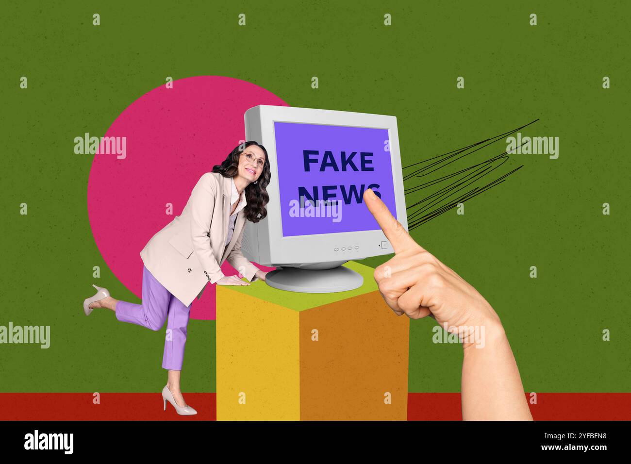 Composite trend artwork sketch image 3D photo collage of speech cloud ...