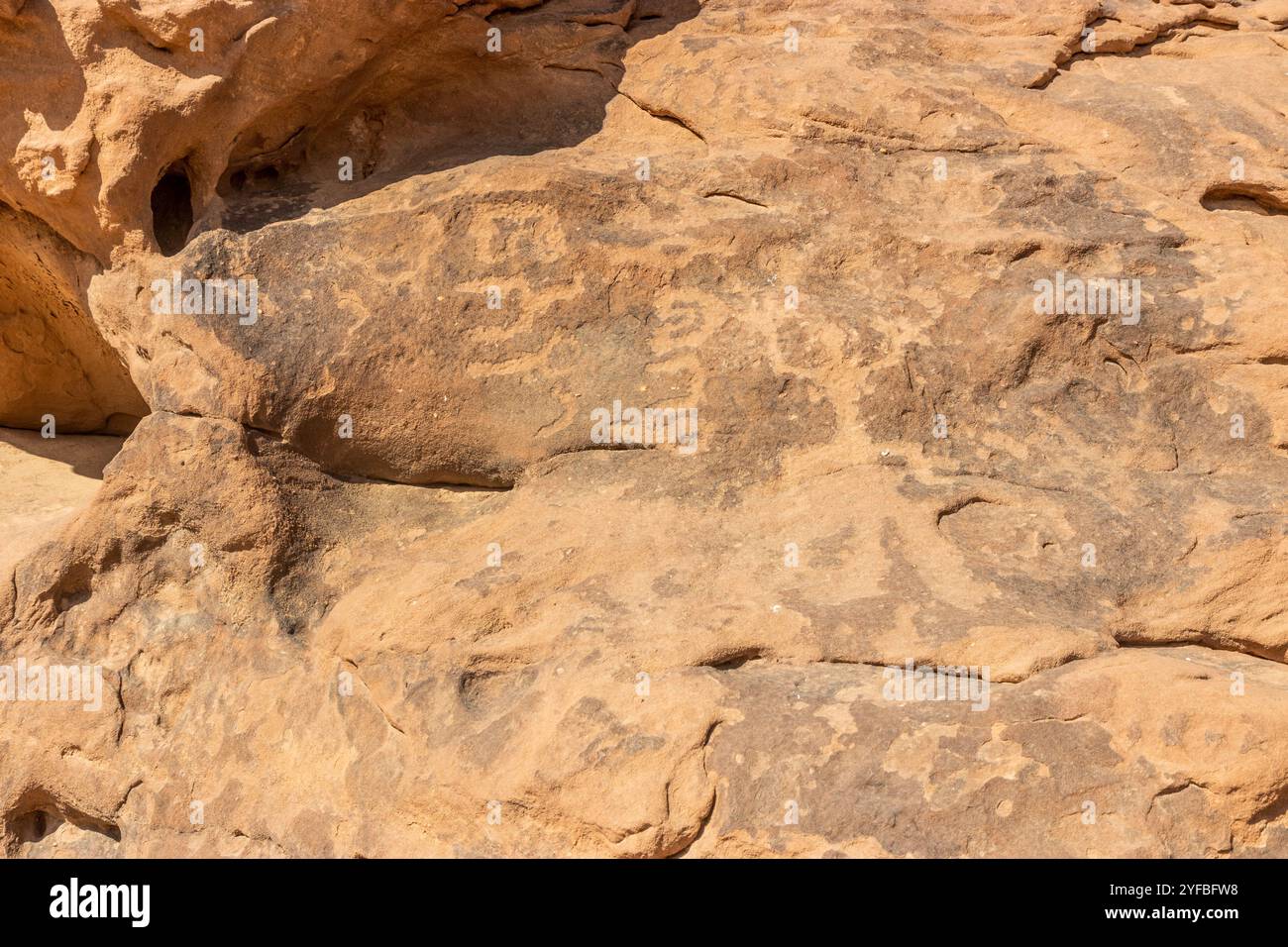 Rock art (petroglyphs) in Jubbah, Saudi Arabia Stock Photo - Alamy