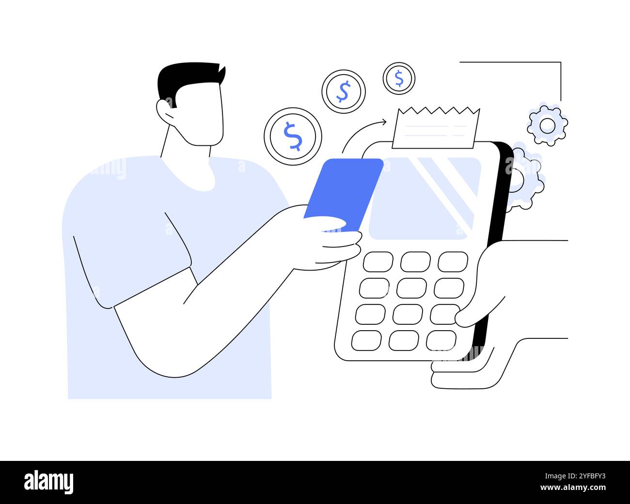 Digital wallet isolated cartoon vector illustrations Stock Vector Image ...