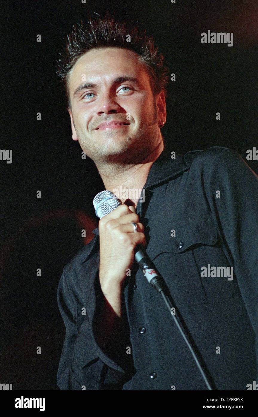 Milan Italy 21/06/2000: Nek - Filippo Neviani ,Italian singer,during ...