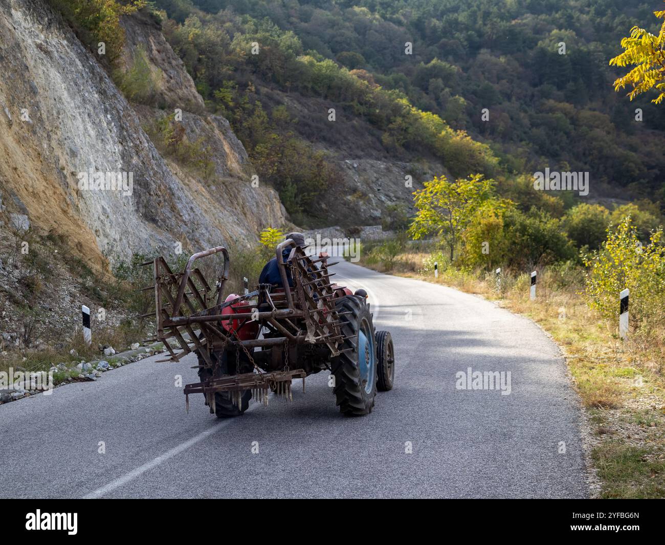 Driving through winding roads in hi-res stock photography and images ...