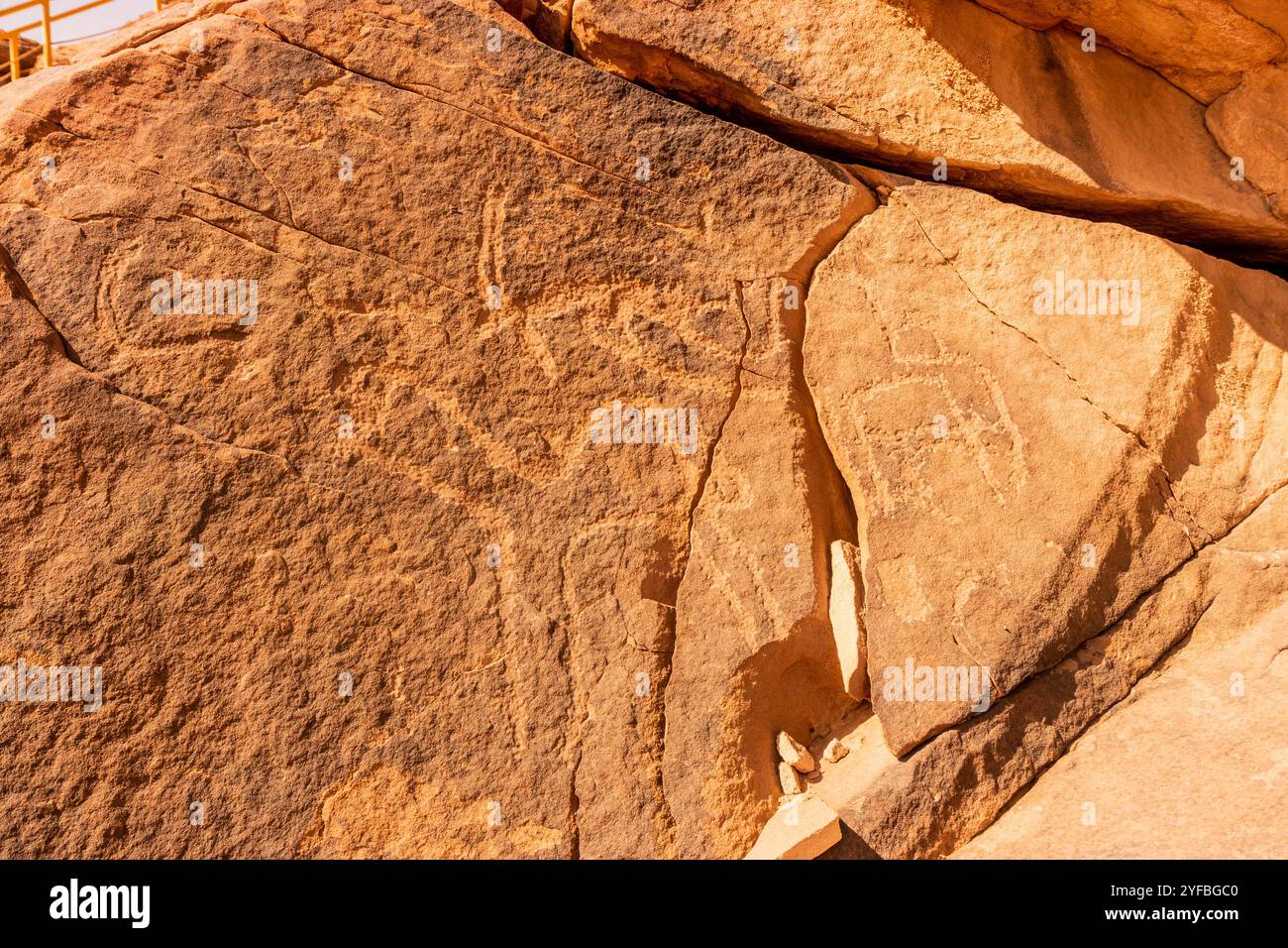 Rock art (petroglyphs) in Jubbah, Saudi Arabia Stock Photo - Alamy