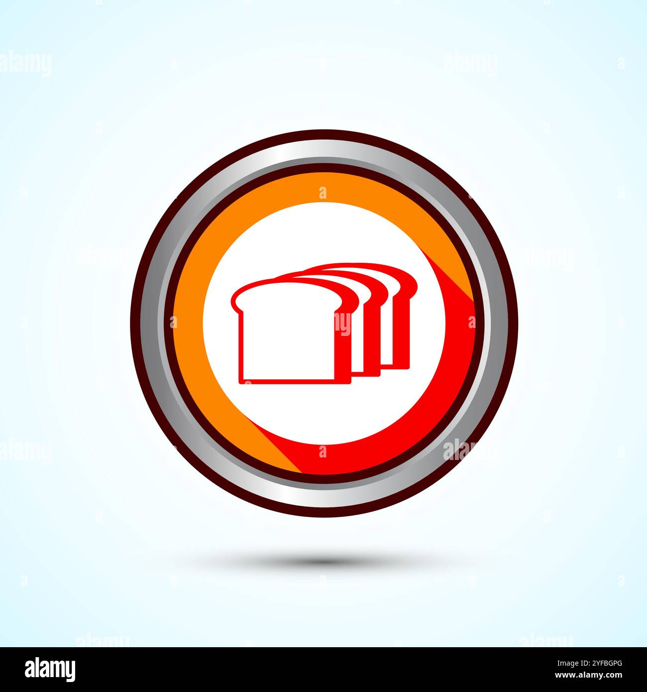 Cut out white loaf of bread Stock Vector Images - Alamy