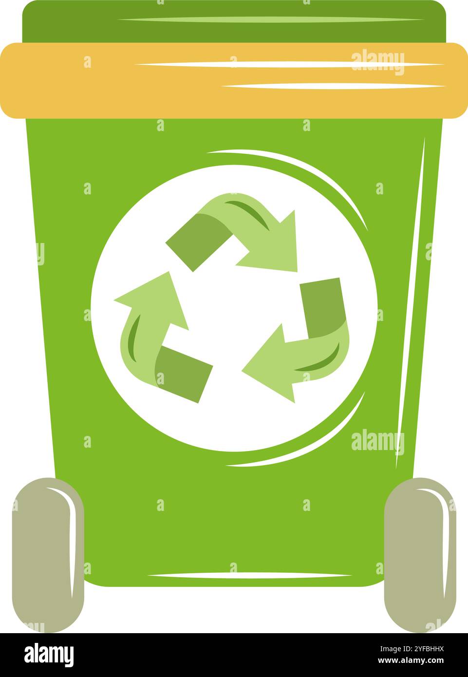 Recycle pot garbage icon vector Stock Vector Images - Alamy