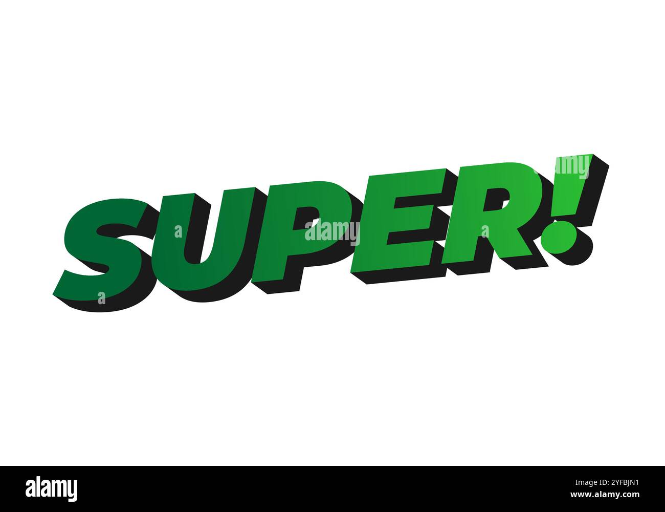 Super. Text effect design in colorful style with 3D look Stock Vector ...