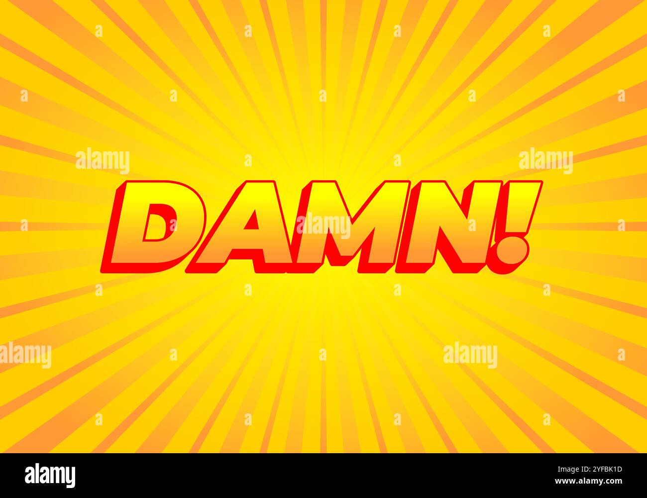 Damn. Text effect design with modern color and 3D look Stock Vector ...