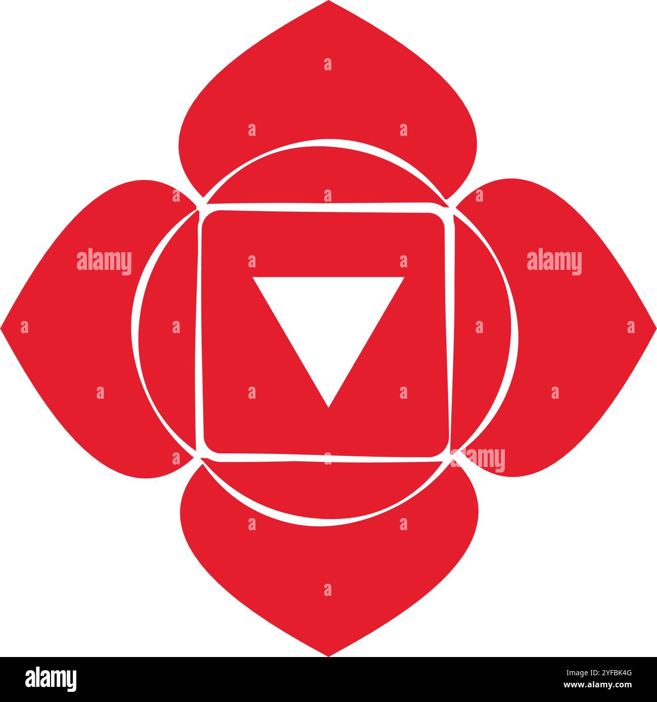 root first chakra of muladhara symbol Stock Vector Image & Art - Alamy