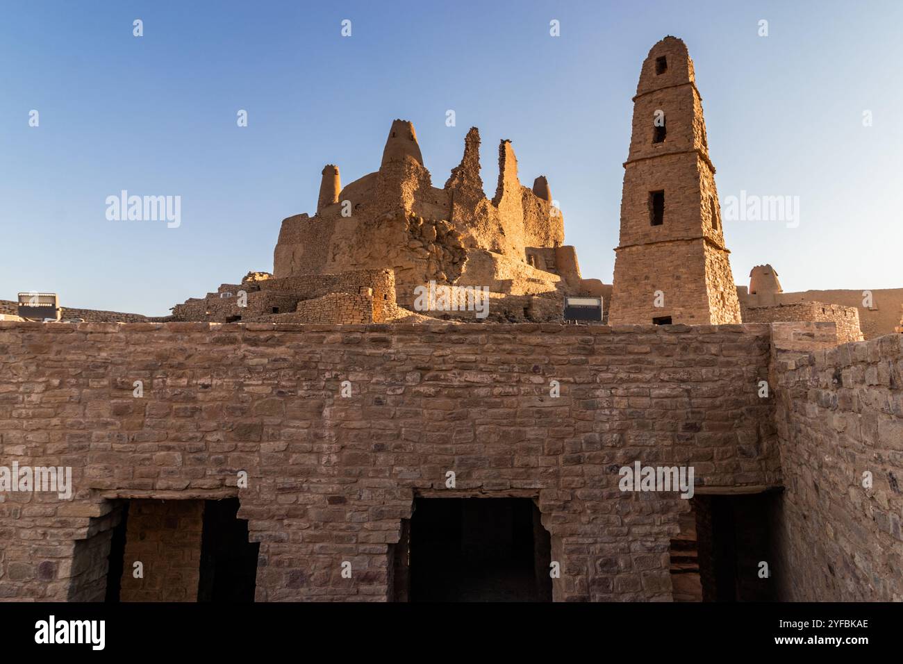 Ancient Umar (Omar) mosque and Marid Castle in Dumat al Jandal, Saudi ...