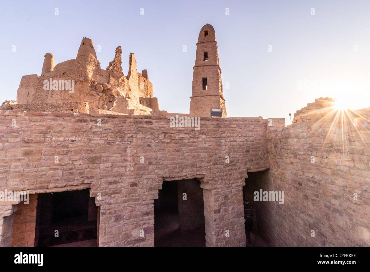 Ancient Umar (Omar) mosque and Marid Castle in Dumat al Jandal, Saudi ...