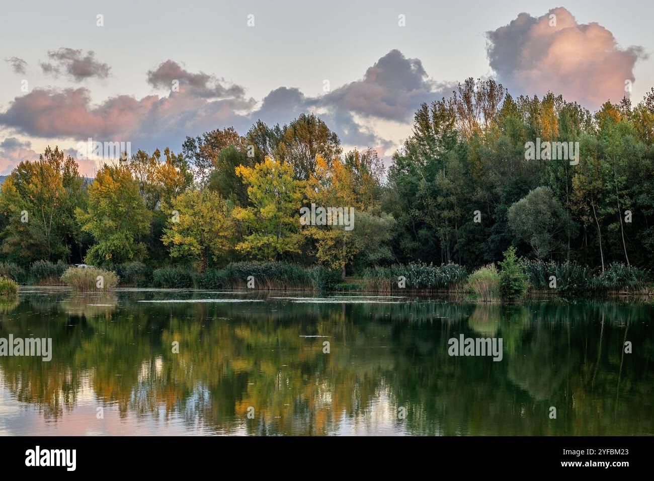 Sky pink cloud reflection clouds hi-res stock photography and images ...