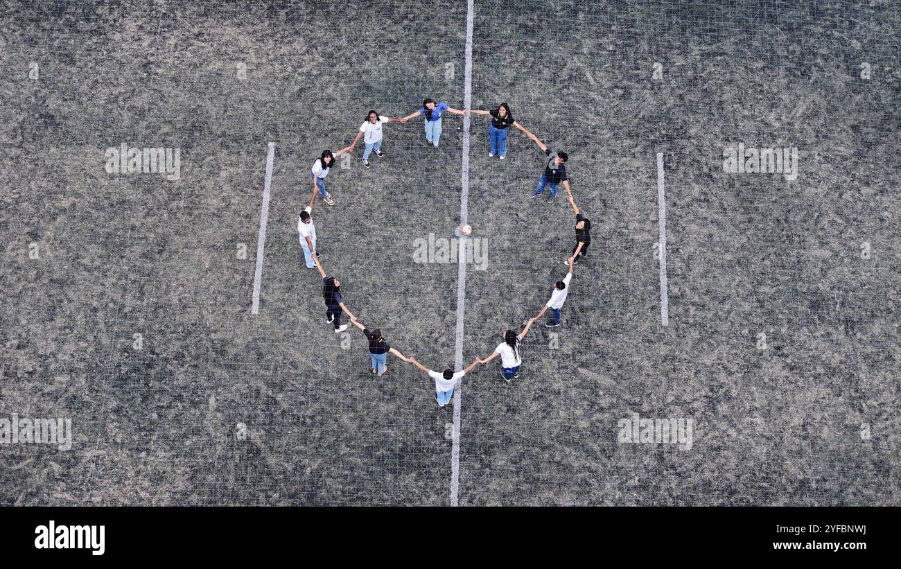 santaluz, bahia, brazil - september 19, 2024: aerial view of a soccer ...