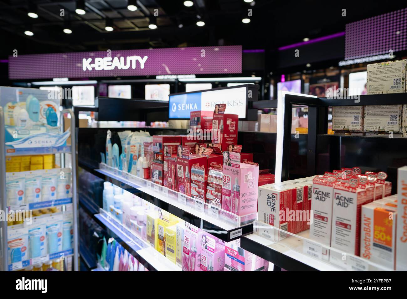 BANGKOK, THAILAND - OCTOBER 26, 2023: cosmetic products on display at ...