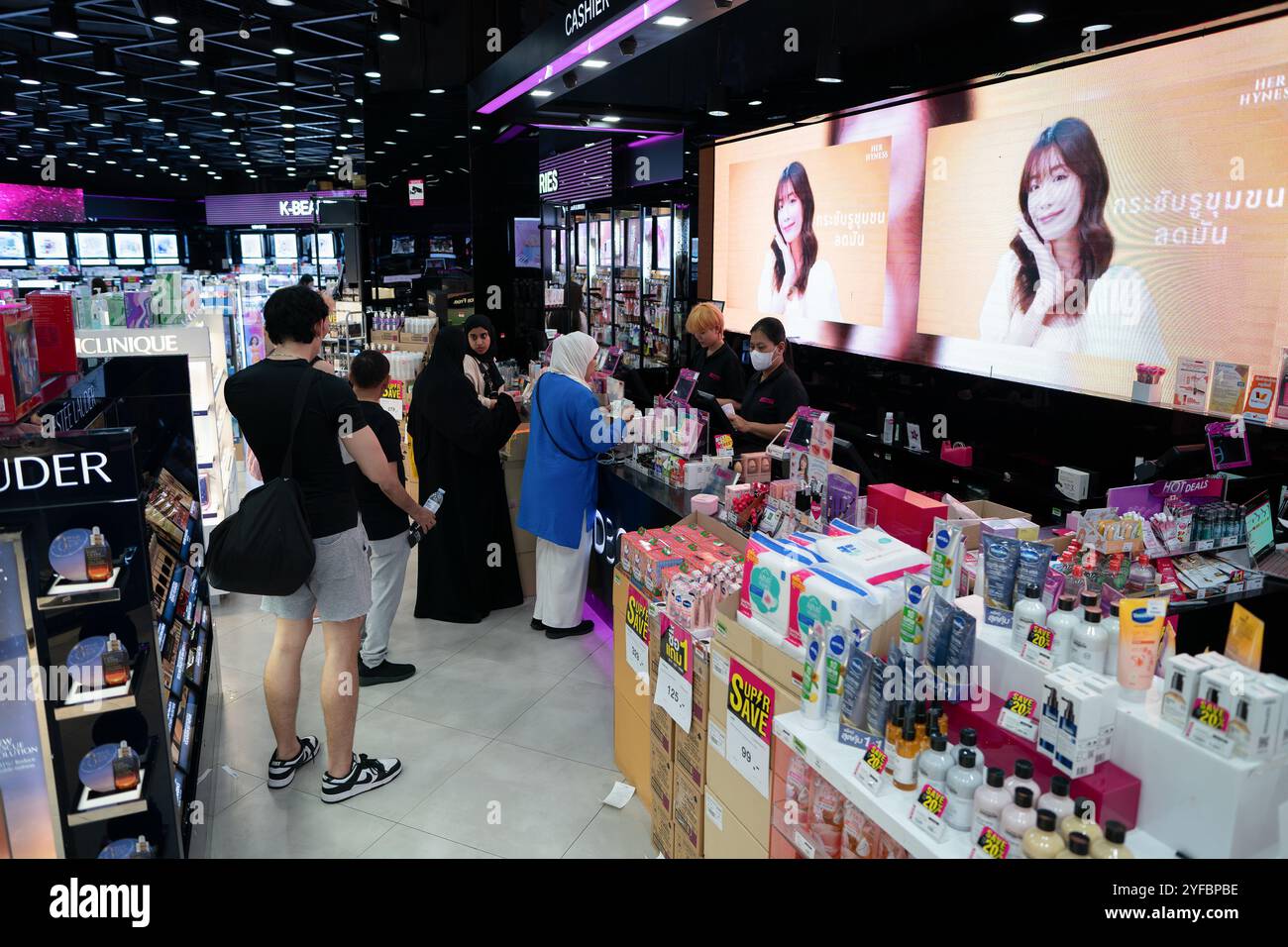 BANGKOK, THAILAND - OCTOBER 26, 2023: cosmetic products on display at ...