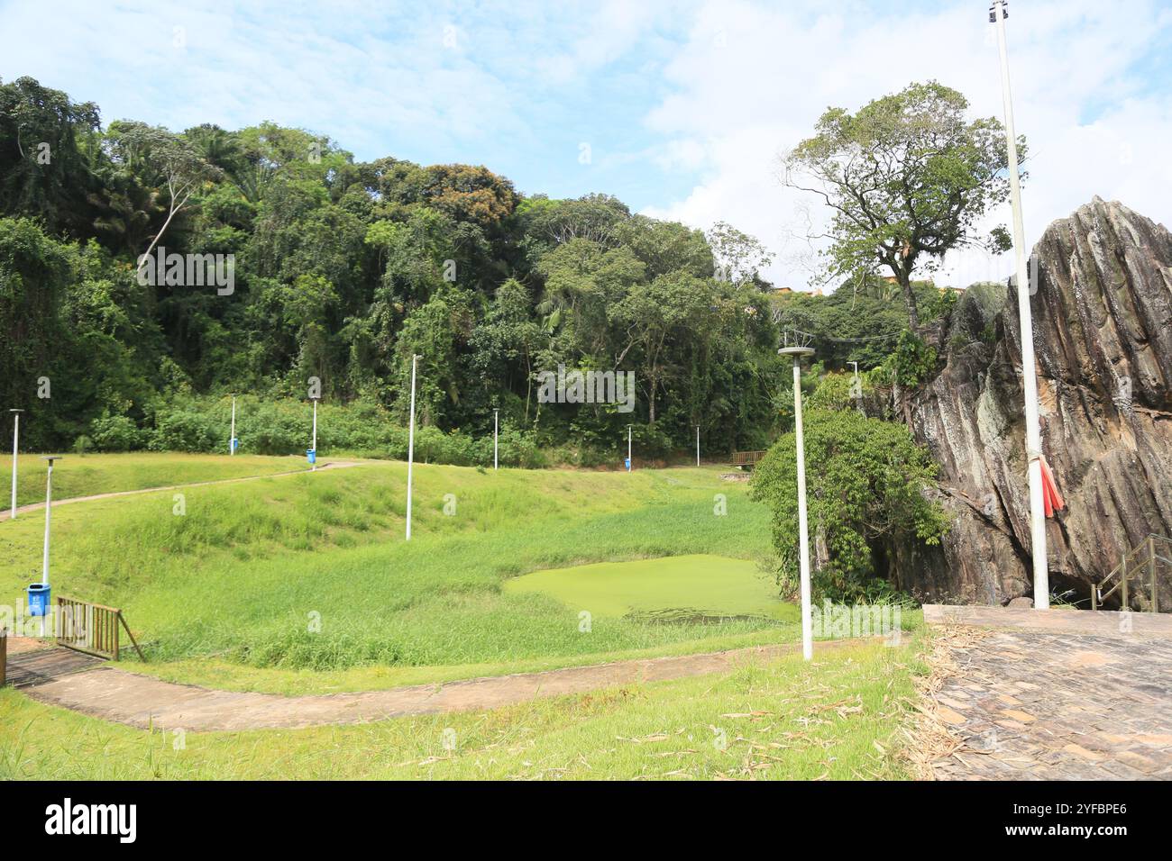 salvador, bahia, brazil - october 18, 2024: view of Pedra de Xango park ...