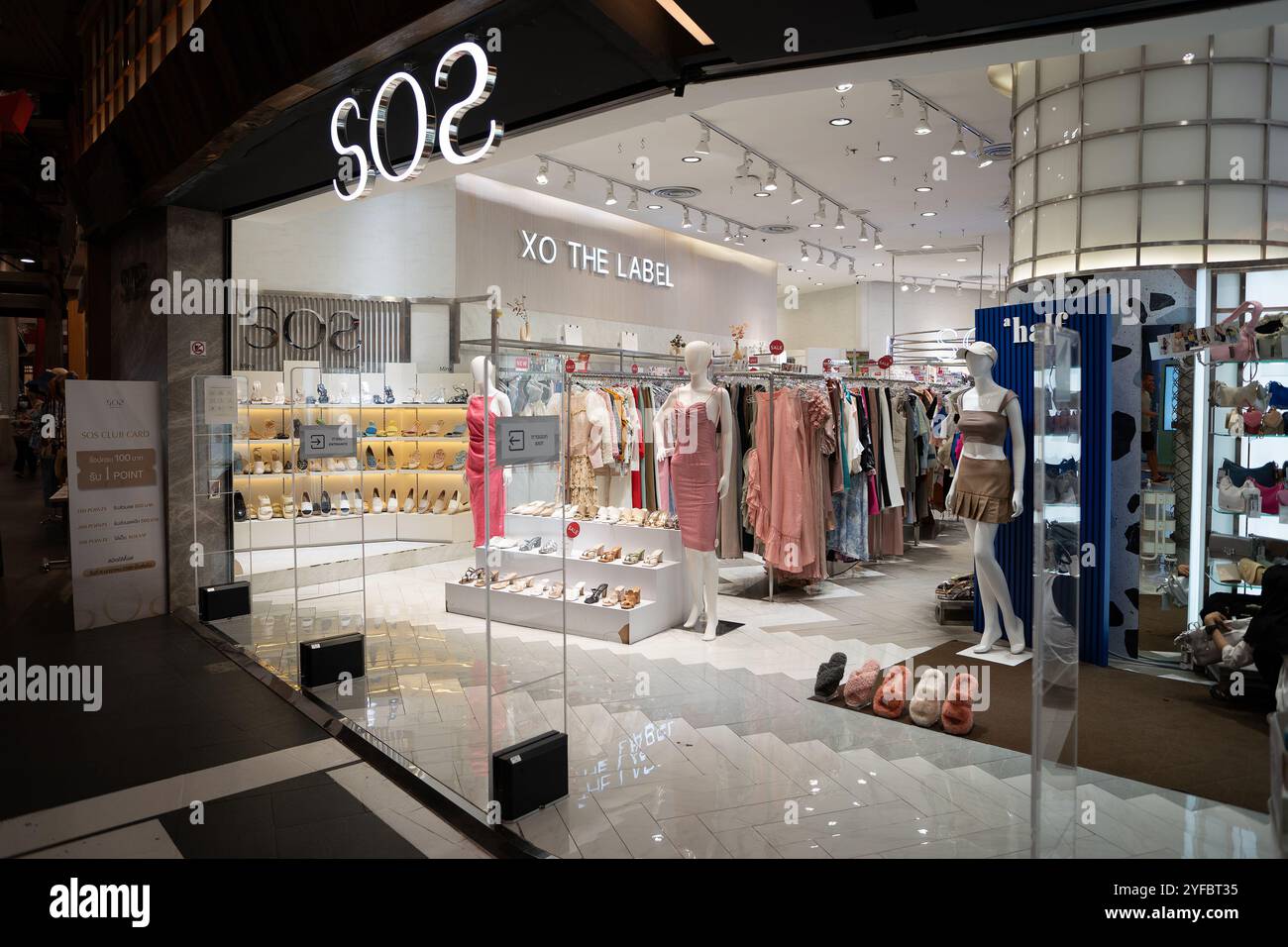 BANGKOK, THAILAND - OCTOBER 26, 2023: entrance to SOS store in Terminal 21 shopping mall Stock ...