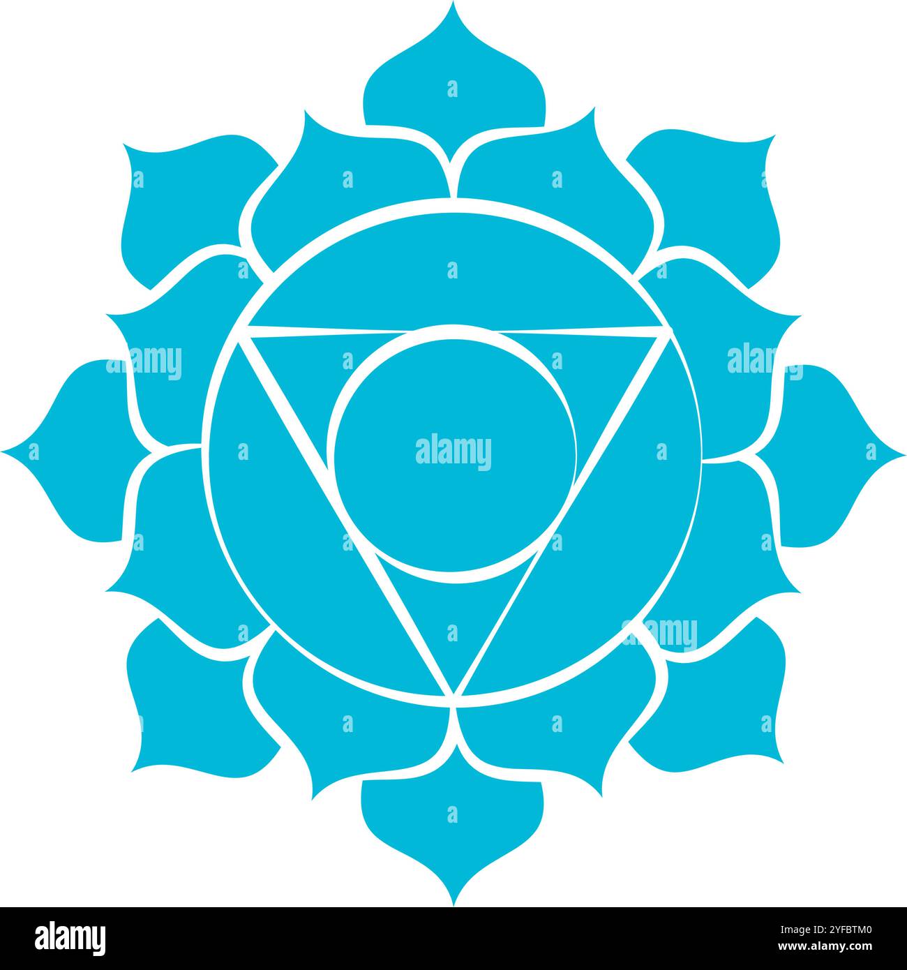 visuddha throat chakra symbol Stock Vector Image & Art - Alamy