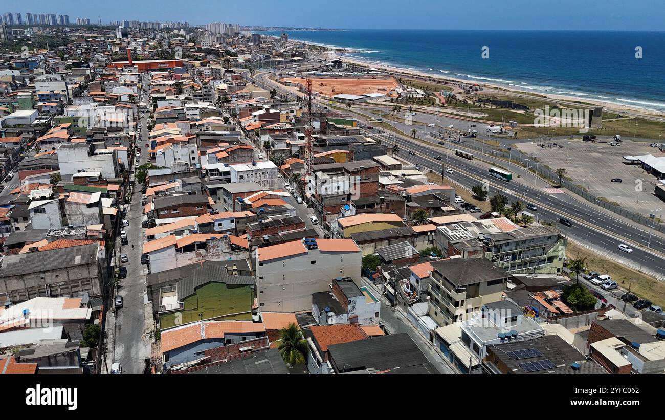 aerial view of the construction of the Multipurpose Arena in the Boca ...
