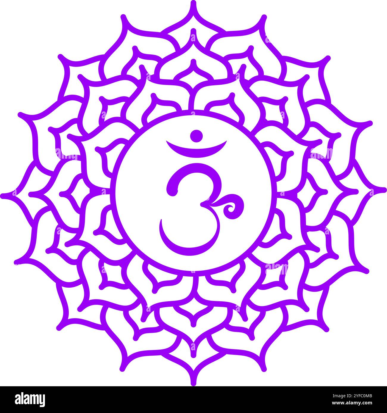 Crown chakra energy Cut Out Stock Images & Pictures - Alamy